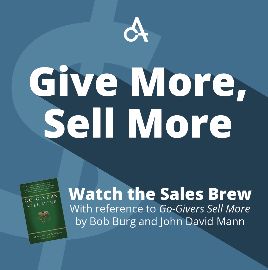 Give More, Sell More - Increase Your Sales - Anthony Cole Training